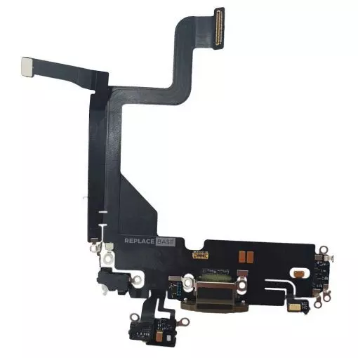 Buy Genuine Apple iPhone 13 Pro Replacement Charging Port Flex | Gold ...