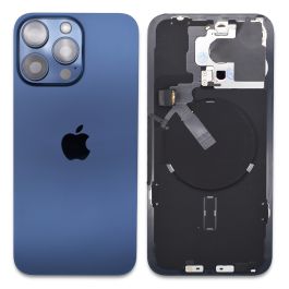 Buy For iPhone 15 Pro Max Back/Rear Cover Glass Panel | Blue Titanium ...